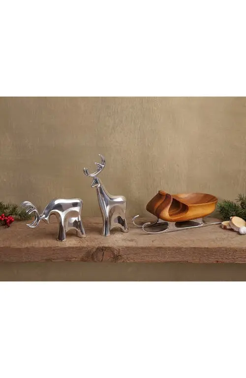 NAMBE Sleigh & Reindeer Figurines