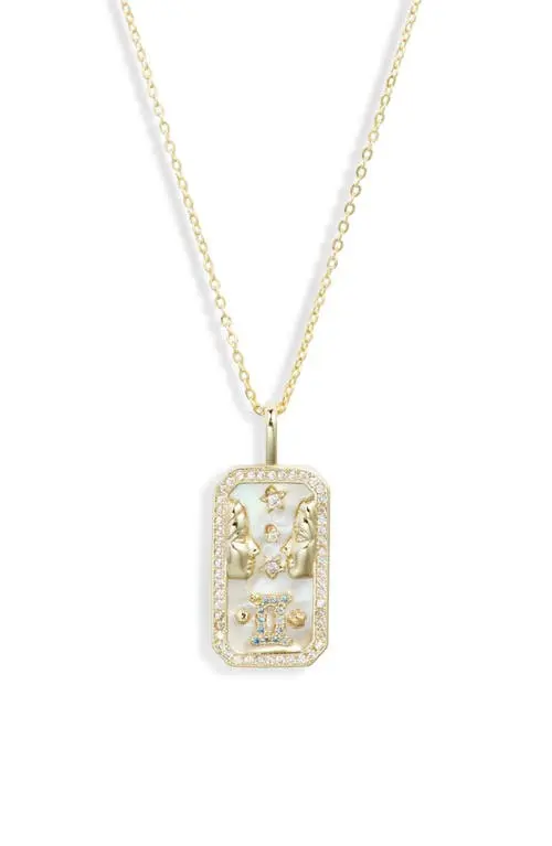 Melinda Maria Zodiac Pendant Necklace - Goldemini