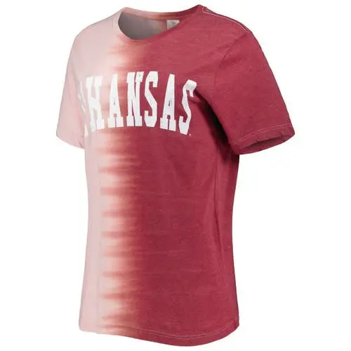 GAMEDAY COUTURE Arkansas Razorbacks Find Your Groove Split-dye T-shirt