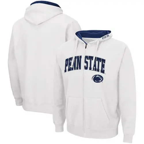 COLOSSEUM Penn State Nittany Lions Arch & Logo 3.0 Full-zip Hoodie - White