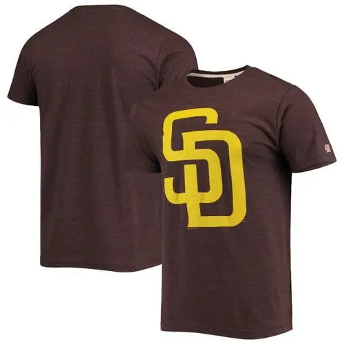 HOMAGE San Diego Padres Hand Drawn Logo Tri-blend T-shirt