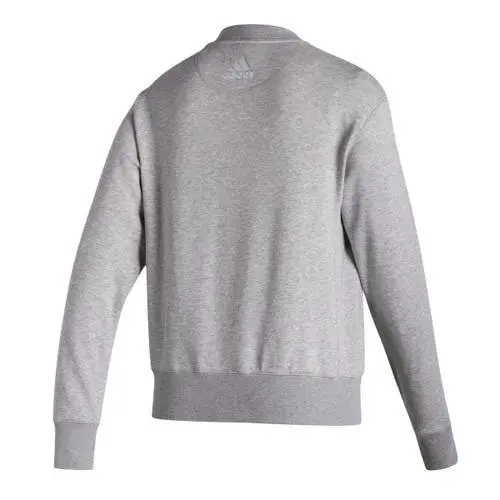 Adidas Heathered Gray Nebraska Huskers Vintage Circle Pullover Sweatshirt