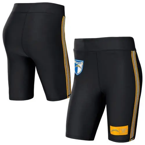 WEAR BY ERIN ANDREWS Los Angeles Chargers Biker Shorts - Black