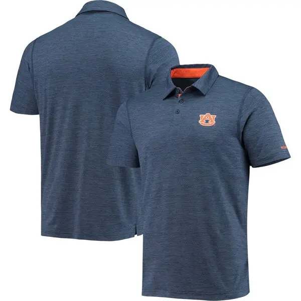 Columbia Auburn Tigers Tech Trail Omni-shade Polo