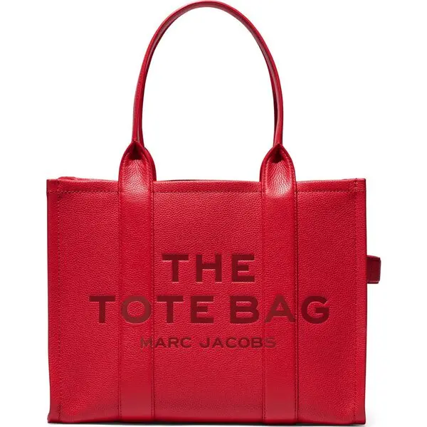 Marc Jacobs Leather Tote - True Red