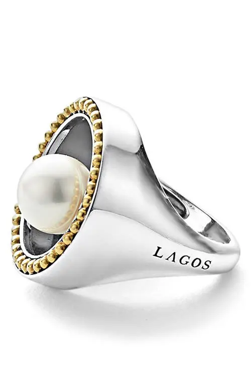 Lagos Pearl Circle Ring
