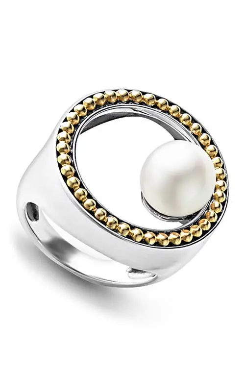 Lagos Pearl Circle Ring