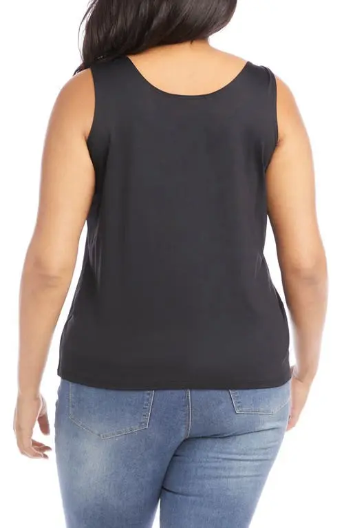 Karen Kane Scoop Neck Tank - Black