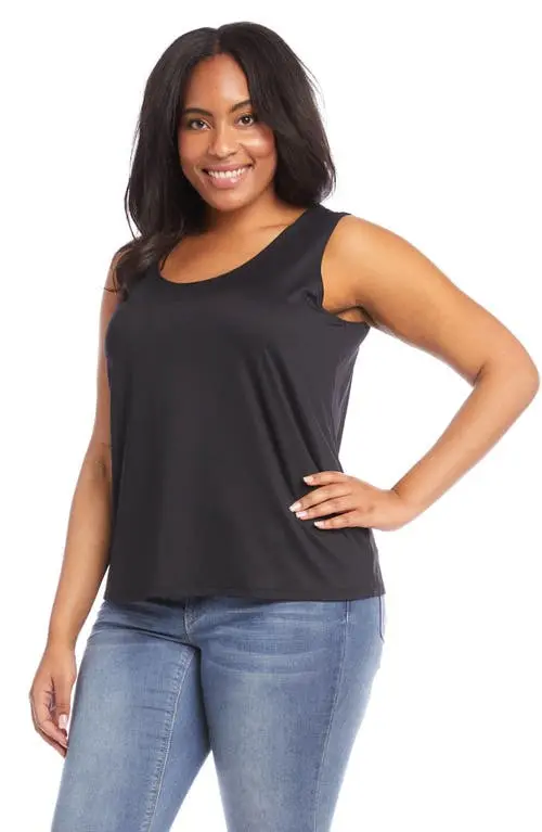 Karen Kane Scoop Neck Tank - Black