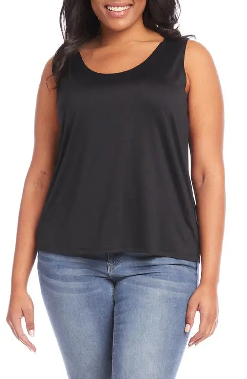 Karen Kane Scoop Neck Tank - Black