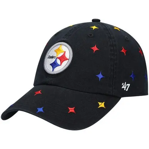 '47 Pittsburgh Steelers Multi Confetti Clean Up Adjustable Hat