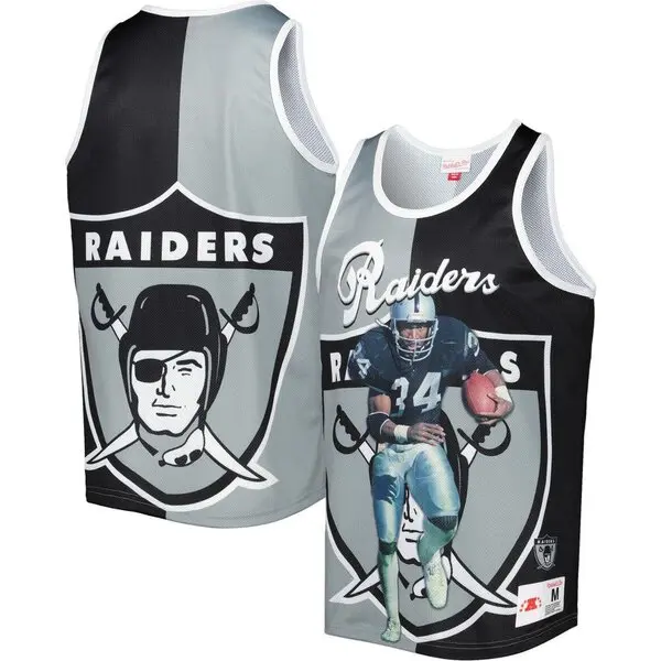 Mitchell & Ness Bo Jackson /silver Las Vegas Raiders Retired Player Graphic Tank Top