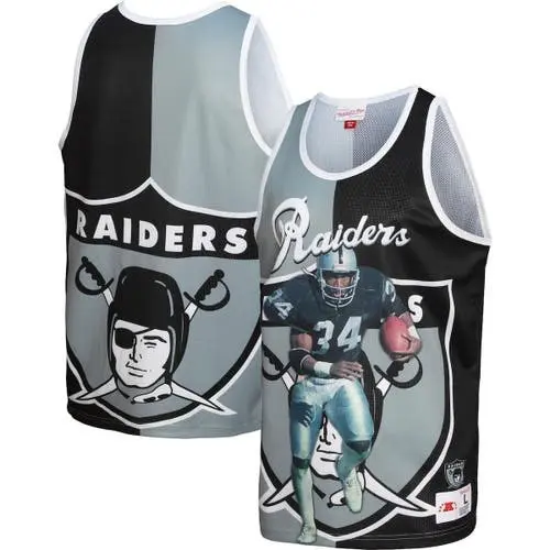 Mitchell & Ness Bo Jackson /silver Las Vegas Raiders Retired Player Graphic Tank Top