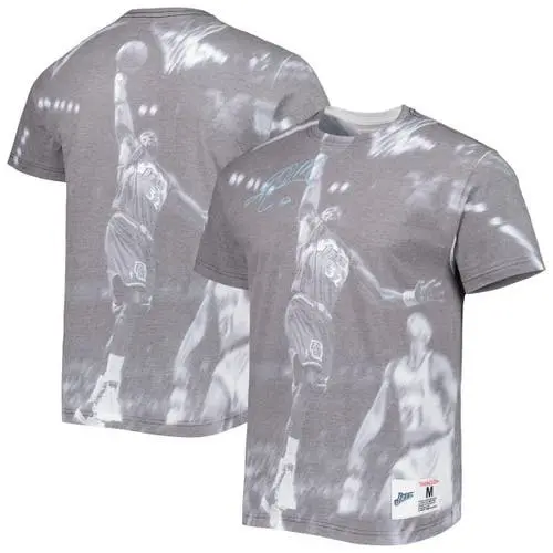 Mitchell & Ness Karl Malone Heather Utah Jazz Above The Rim T-shirt