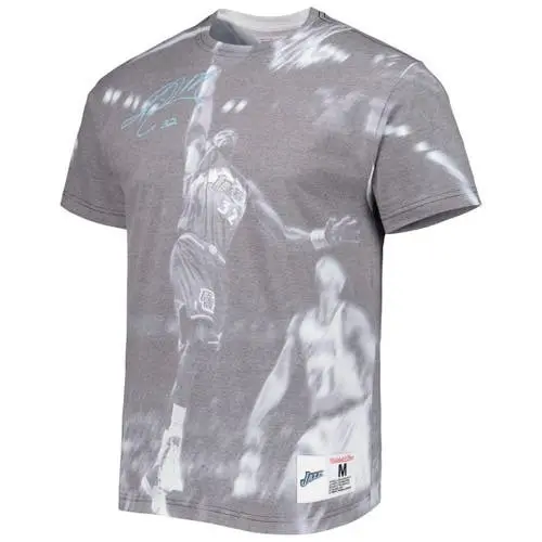 Mitchell & Ness Karl Malone Heather Utah Jazz Above The Rim T-shirt