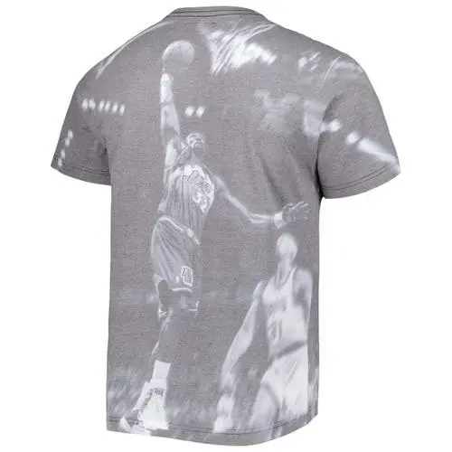 Mitchell & Ness Karl Malone Heather Utah Jazz Above The Rim T-shirt