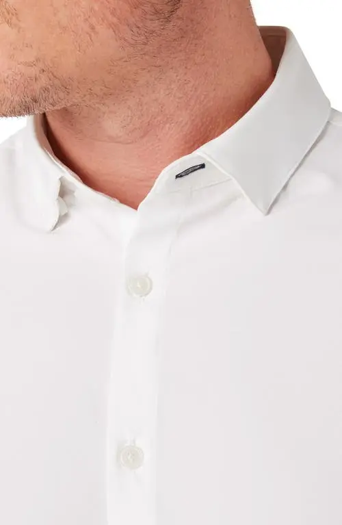 Mizzen+main Leeward Solid No-tuck Button-up Shirt - White