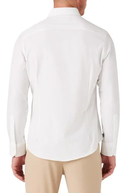 Mizzen+main Leeward Solid No-tuck Button-up Shirt - White