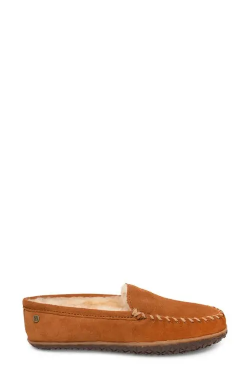 Minnetonka Tobie Water-resistant Shearling-lined Slippers - Brown
