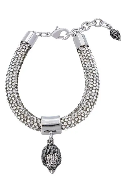 Kurt Geiger Pavé Rope Pendant Bracelet - Crystal