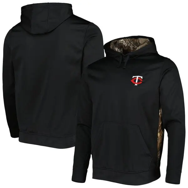 DUNBROOKE Camo Minnesota Twins Ranger Pullover Hoodie - Black