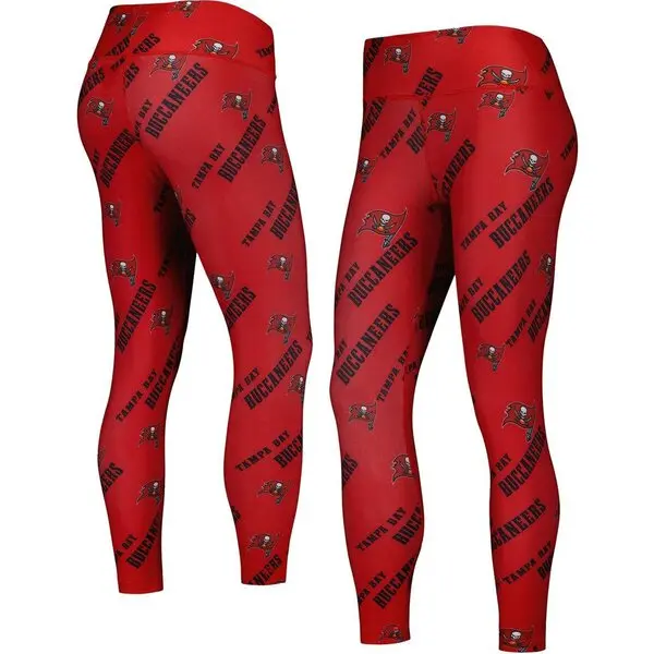 CONCEPTS SPORT Tampa Bay Buccaneers Breakthrough Allover Print Lounge Leggings - Red