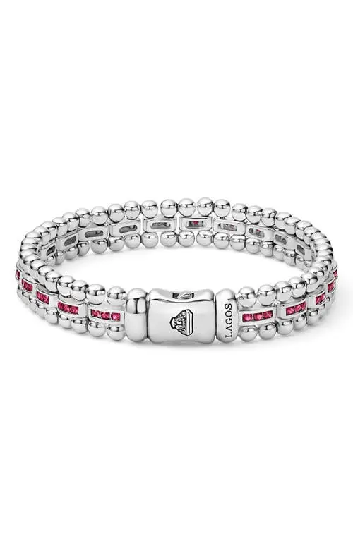 Lagos Caviar Spark Link Bracelet - Silver