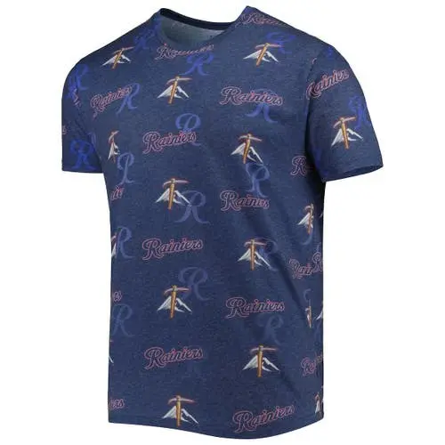 BOXERCRAFT Tacoma Rainiers Allover Print Crafted T-shirt