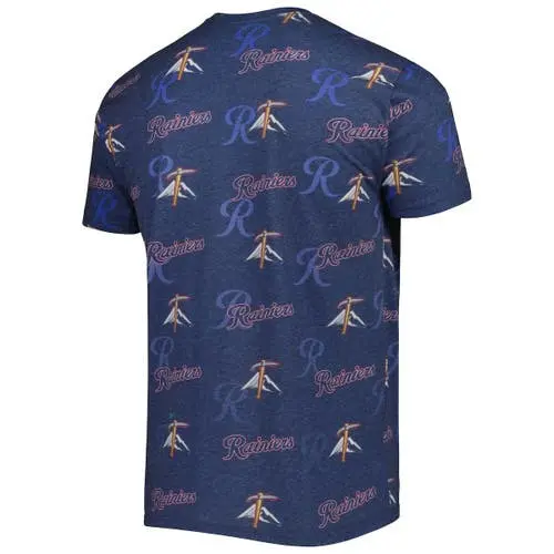 BOXERCRAFT Tacoma Rainiers Allover Print Crafted T-shirt