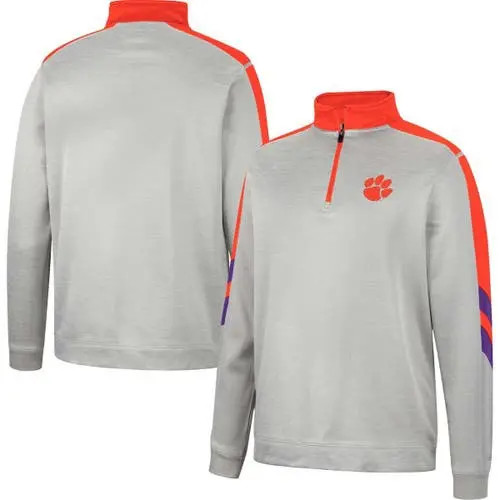 COLOSSEUM Quarter-zip Fleece Jacket - Gray