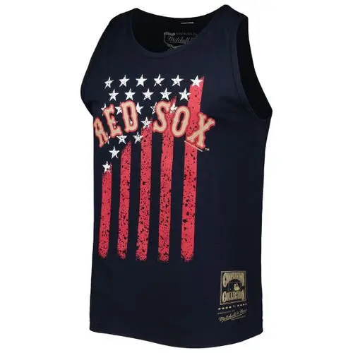 Mitchell & Ness Boston Red Sox Cooperstown Collection Stars And Stripes Tank Top