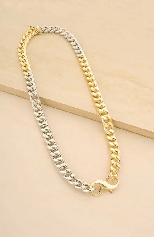 Ettika Mixed Finish Chain Necklace