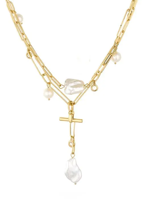 Ettika Set Of Pearl & Crystal Necklaces