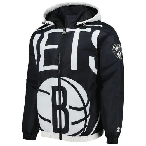 STARTER Brooklyn Nets The Triple Double Full-zip Hoodie Jacket