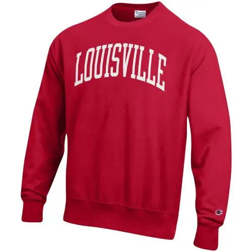 Champion Louisville Cardinals Arch Reverse Weave Pullover Sweatshirt