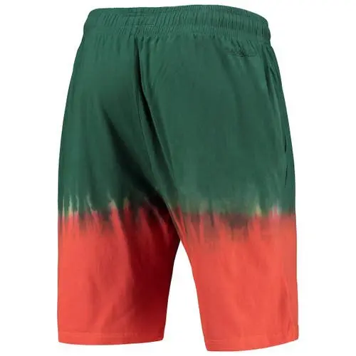 Mitchell & Ness Green Miami Hurricanes Tie-dye Shorts