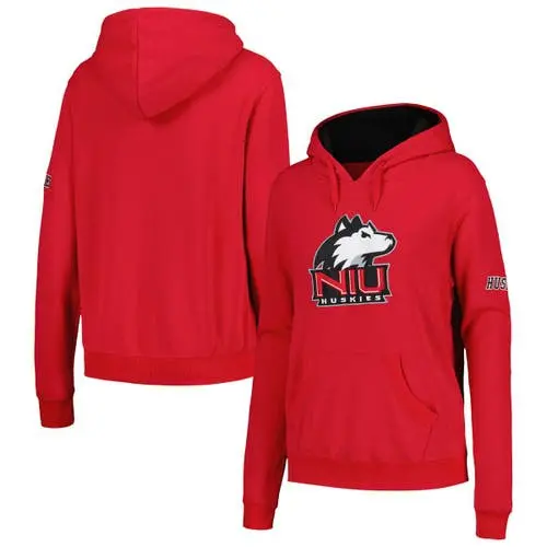 STADIUM ATHLETIC Northern Illinois Huskies Big Logo Pullover Hoodie - Red