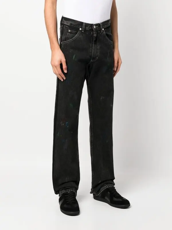 MAISON MARGIELA Paint Splatter Straight-leg Jeans