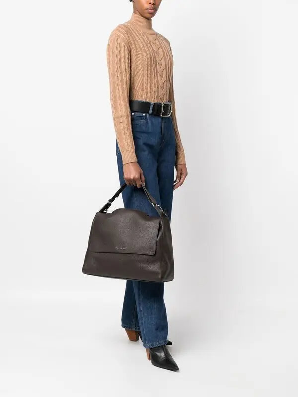 Orciani Sveva Leather Tote Bag