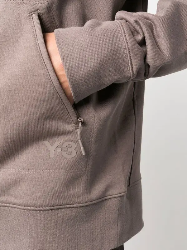 Y3 Zip-up Cotton Hoodie