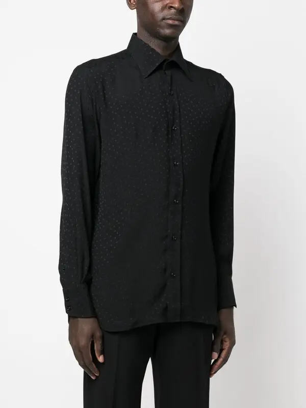 TOM FORD Polka-dot Long-sleeve Shirt