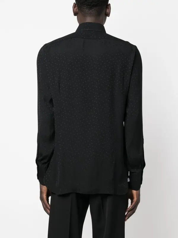 TOM FORD Polka-dot Long-sleeve Shirt