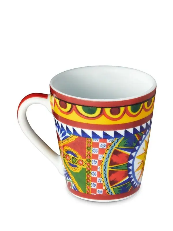 Dolce & Gabbana Graphic Porcelain Mug - Red