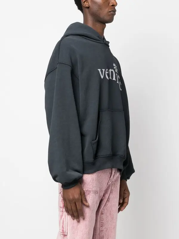 ERL Cotton Blend Fleece Hoodie