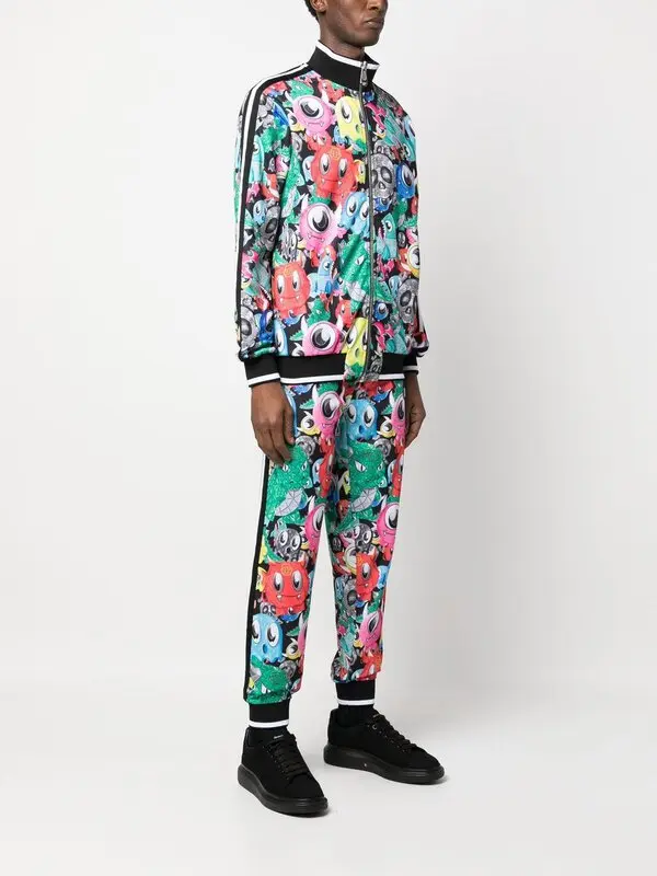 Philipp Plein Cartoon-print Tracksuit - Black
