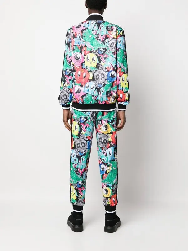 Philipp Plein Cartoon-print Tracksuit - Black