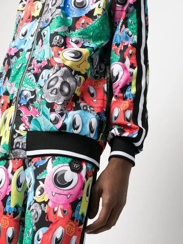 Philipp Plein Cartoon-print Tracksuit - Black