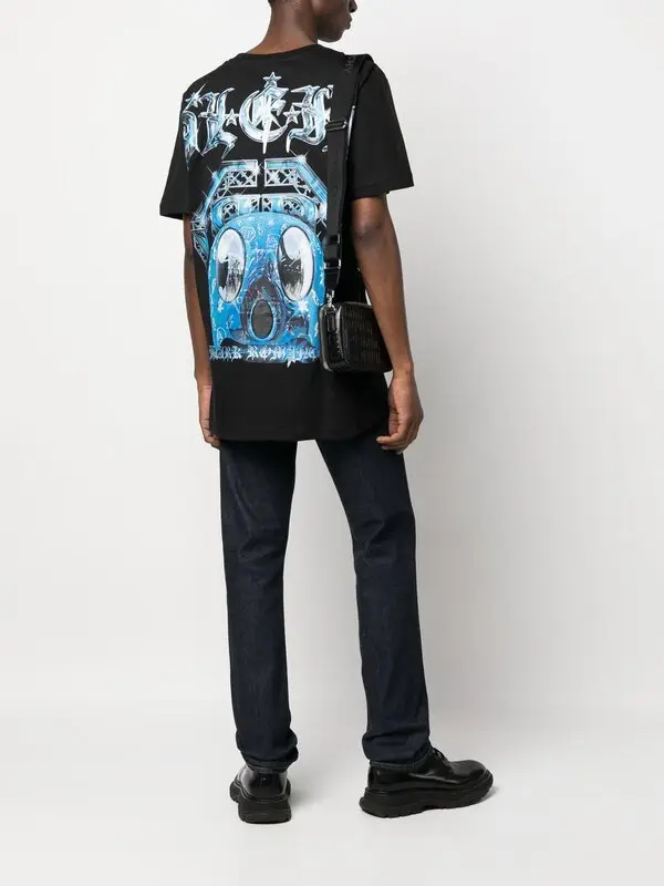 Philipp Plein Logo Print T-shirt - Black