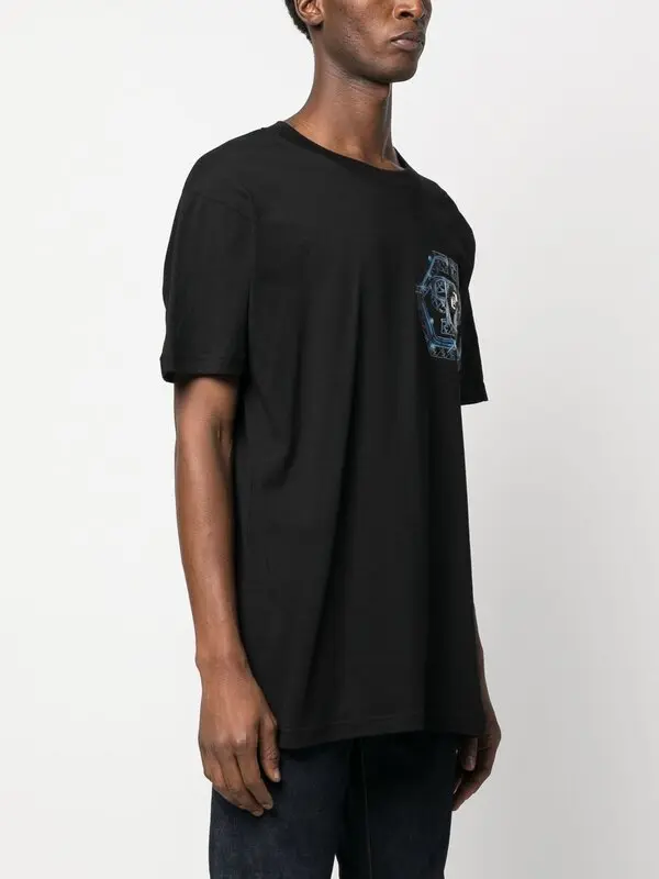 Philipp Plein Logo Print T-shirt - Black