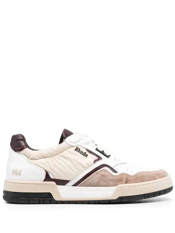 Rhude Logo-patch Sneakers - White